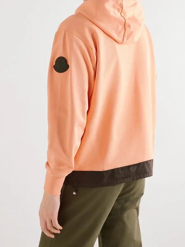 Moncler Logo-appliquéd Cotton-jersey Hoodie