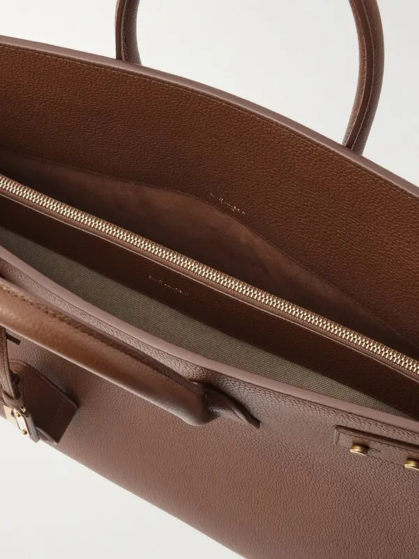 Saint Laurent Sac De Jour Large Leather Tote Bag - Brown