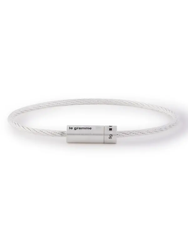 Le Gramme Le Câble 9 Brushed Sterling Bracelet - Silver