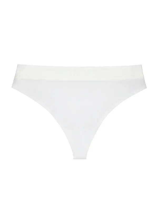 Wolford Mid-rise Thong - Pearl
