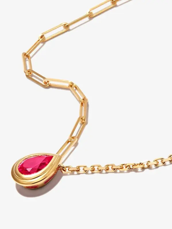 Yvonne Léon 9kt Yellow Crystal Necklace