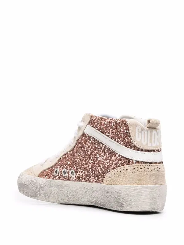 GOLDEN GOOSE Mid Star Glitter Sneakers