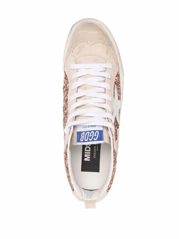 GOLDEN GOOSE Mid Star Glitter Sneakers