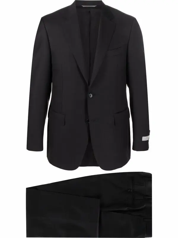 Canali Tailored Single-breasted Suit - Black