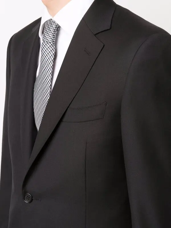 Canali Tailored Single-breasted Suit - Black