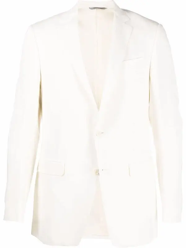 Canali Single-breasted Linen-silk Blazer - White