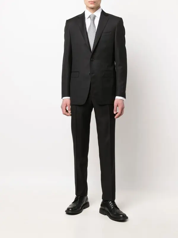 Canali Tailored Single-breasted Suit - Black