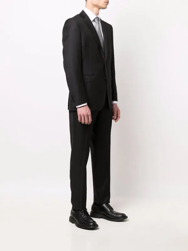 Canali Tailored Single-breasted Suit - Black