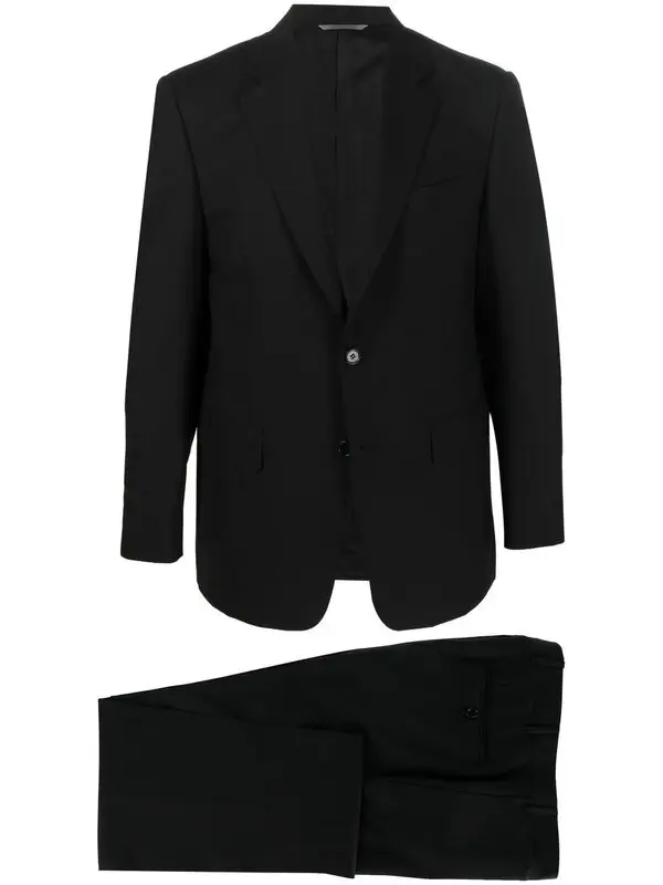Canali Tailored Single-breasted Suit - Black