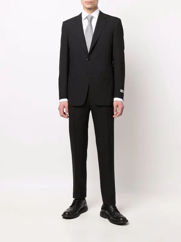 Canali Tailored Single-breasted Suit - Black
