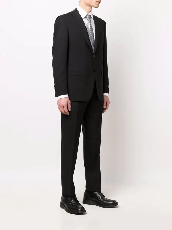 Canali Tailored Single-breasted Suit - Black