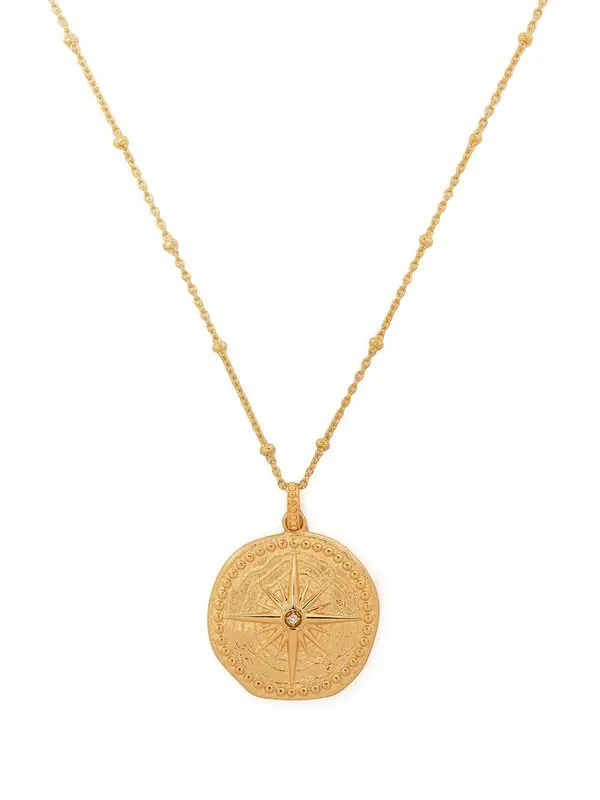 DOWER & HALL True North -plated Necklace - Gold