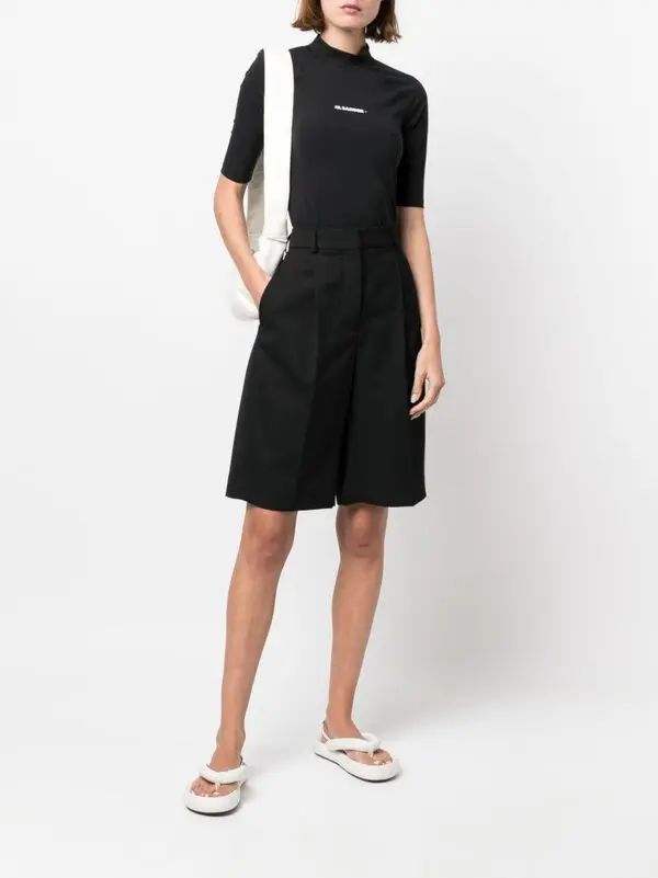 JIL SANDER Logo-print Scuba Top
