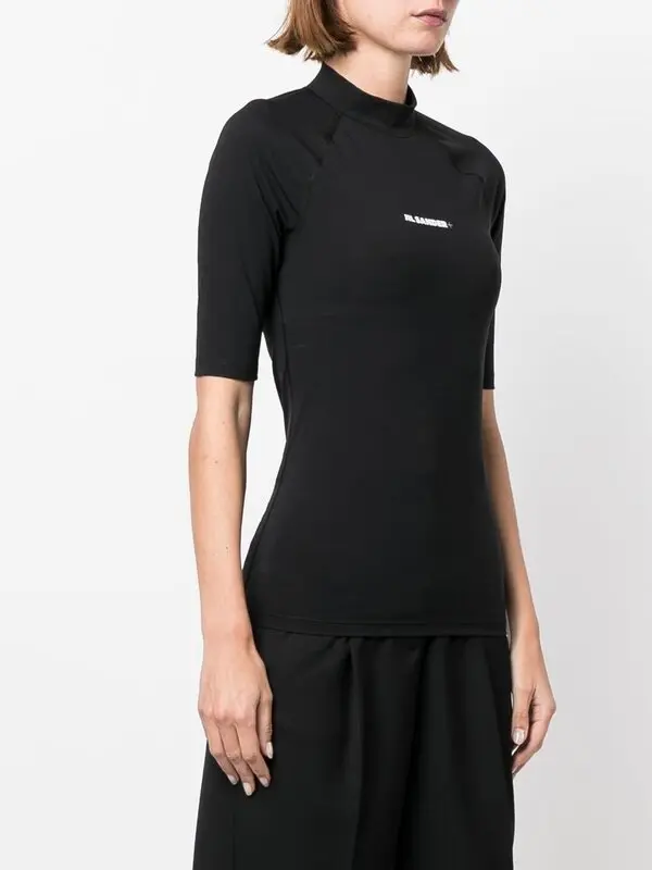 JIL SANDER Logo-print Scuba Top