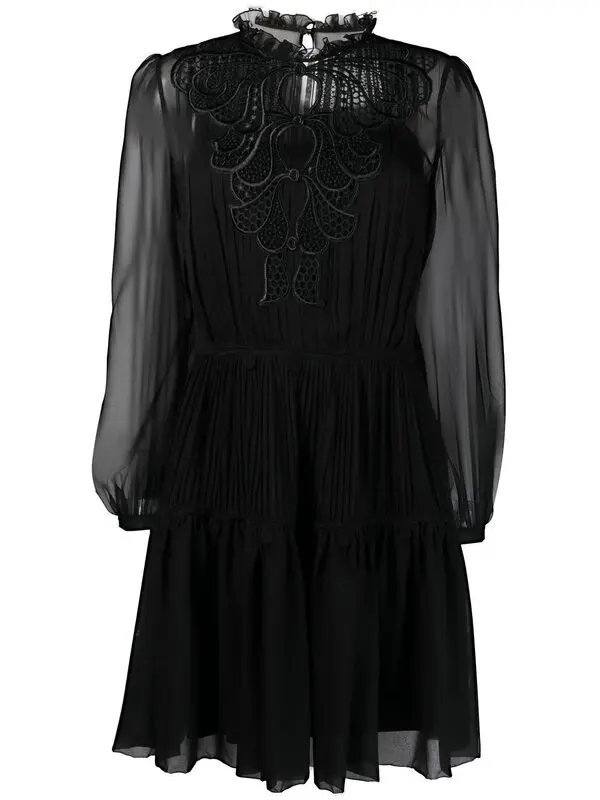 Alberta Ferretti Sheer Lace Dress