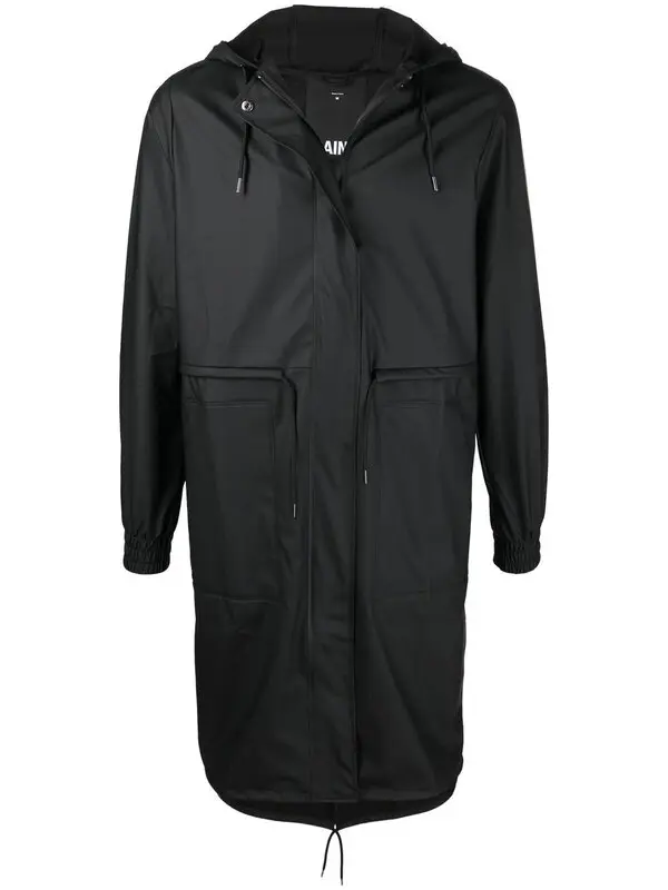 Rains Drawstring Hooded Raincoat