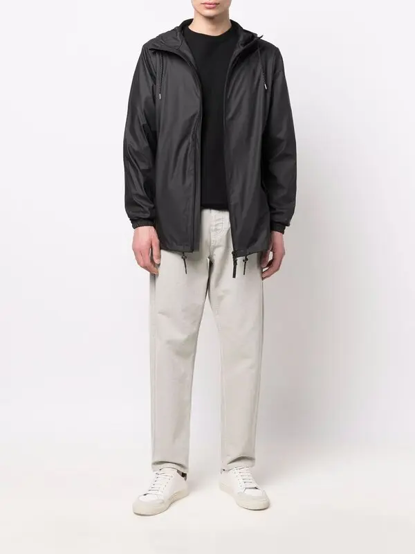 Rains Drawstring Hooded Jacket