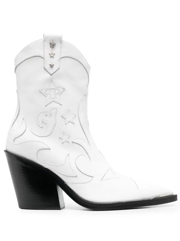 Philipp Plein Stars-detail Cowboy Boots