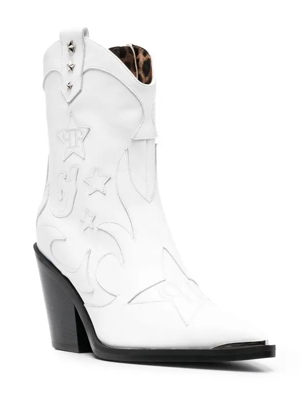 Philipp Plein Stars-detail Cowboy Boots