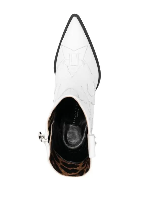 Philipp Plein Stars-detail Cowboy Boots
