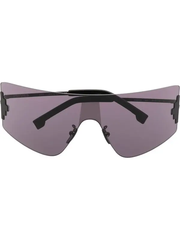 MARCELO BURLON COUNTY OF MILAN Bolax Shield Sunglasses - Black