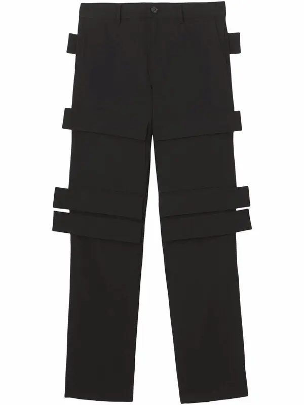 Burberry Panel-detail Cargo Trousers - Black