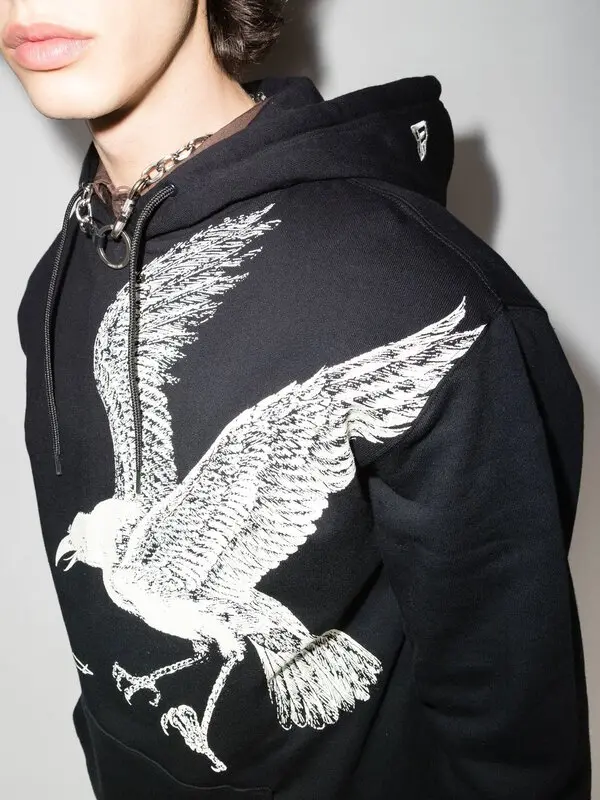 Yohji Yamamoto X New Era Eagle-print Hoodie