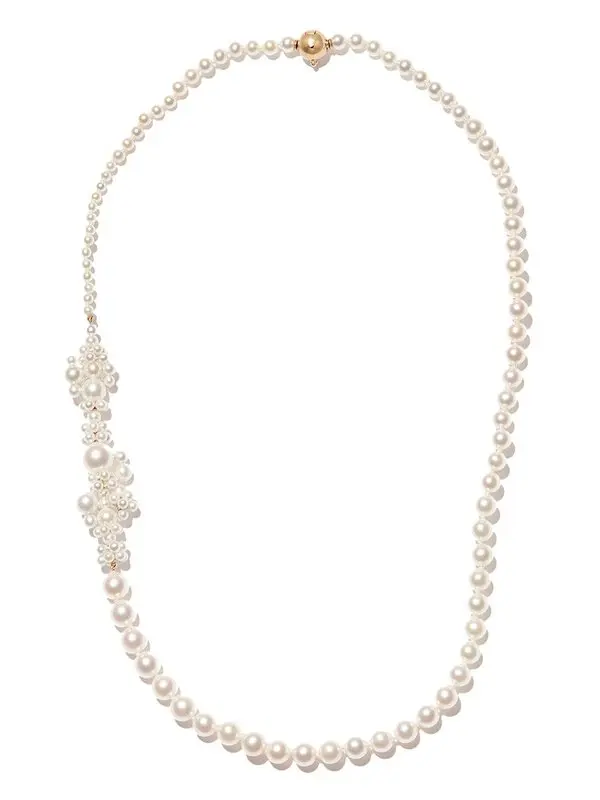 Sophie Bille Brahe Peggy Fontaine Pearl Necklace - Gold