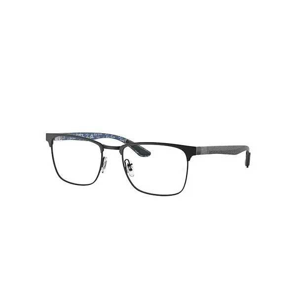 Ray-ban Rb8421 Optics Eyeglasses - Black On Blue