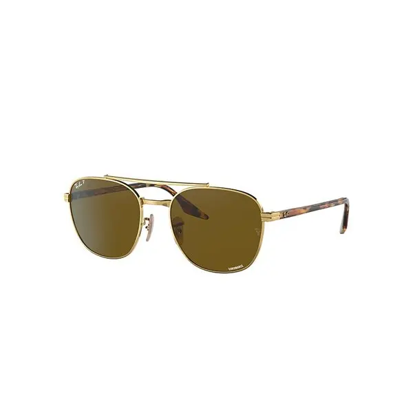 Ray-ban Sunglasses With Chromance Crystal Lenses - Yellow Havana Vintage
