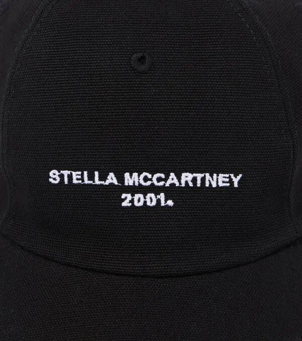 Stella McCartney Embroidered Logo Baseball Cap - Black