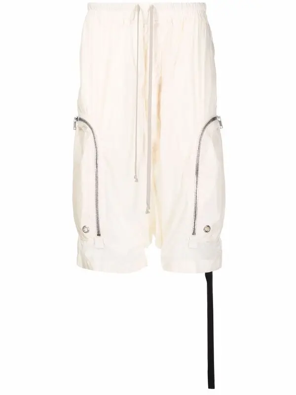 Rick Owens Bauhaus Dropped-crotch Shorts - White