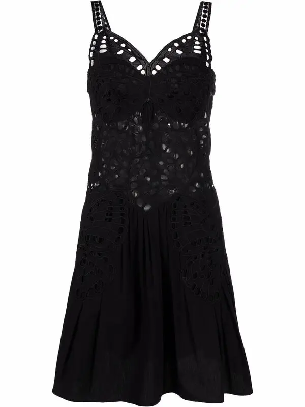 Alberta Ferretti Lace Style Cut Out Dress