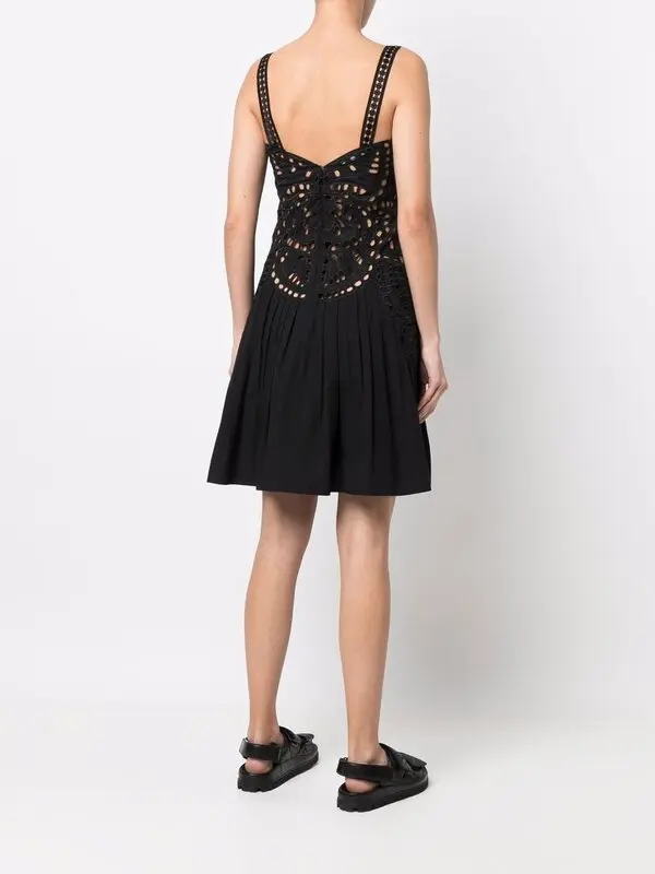 Alberta Ferretti Lace Style Cut Out Dress