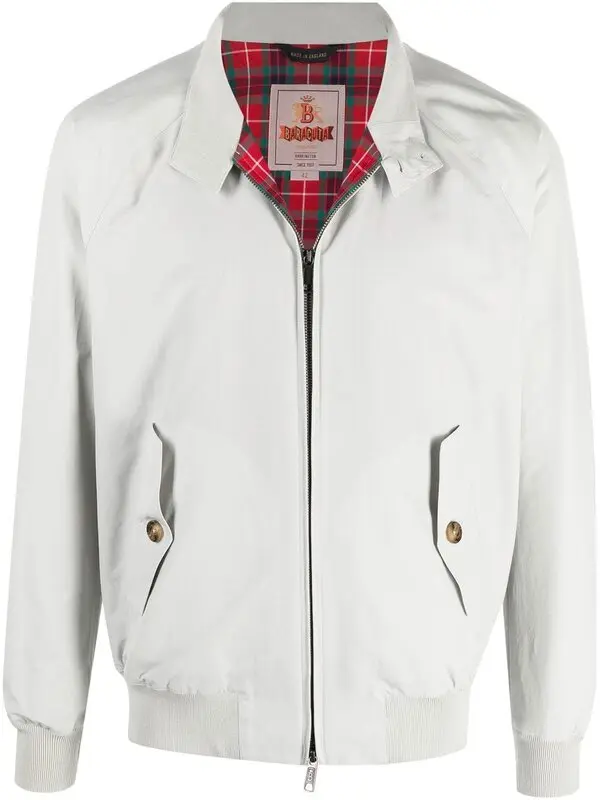 BARACUTA G9 Harrington Bomber Jacket - Grey