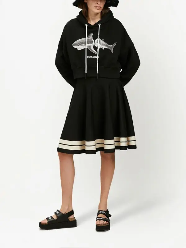 Palm Angels Shark Cotton Hoodie