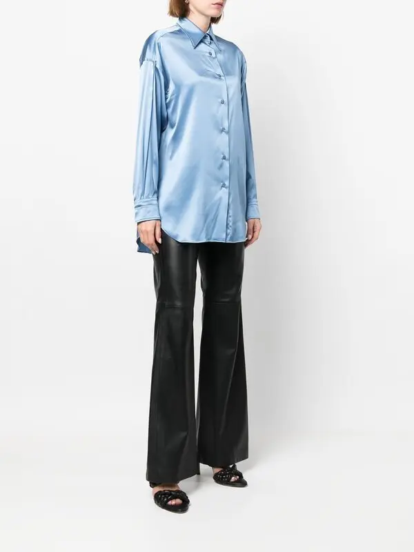 TOM FORD Stretch-silk Pointed-collar Shirt