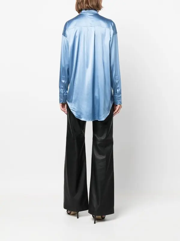 TOM FORD Stretch-silk Pointed-collar Shirt