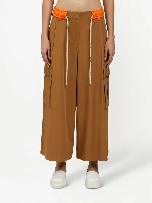 Palm Angels Cropped Cargo Trousers