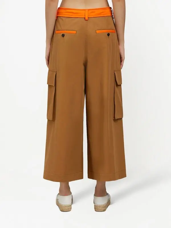 Palm Angels Cropped Cargo Trousers