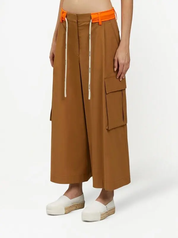 Palm Angels Cropped Cargo Trousers