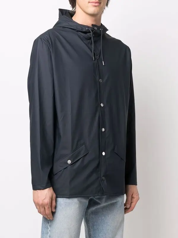 Rains Drawstring Hooded Jacket