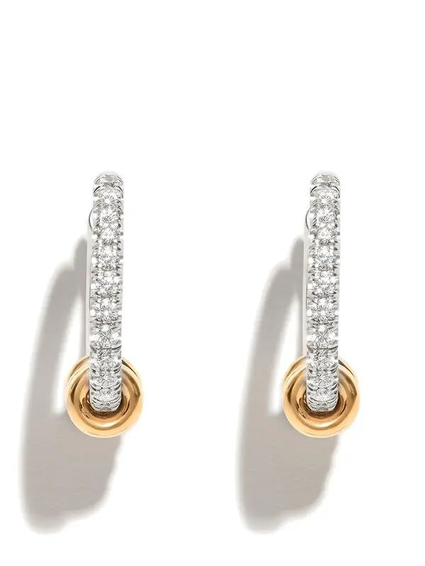SPINELLI KILCOLLIN 18kt Gold And Diamond Hoop Earrings