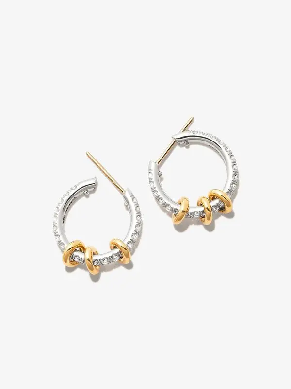 SPINELLI KILCOLLIN 18kt Gold And Diamond Hoop Earrings