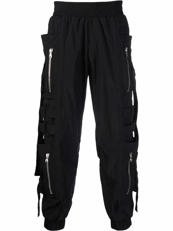 Balmain Zipped-pocket Shell Joggers