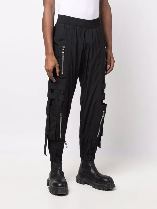 Balmain Zipped-pocket Shell Joggers