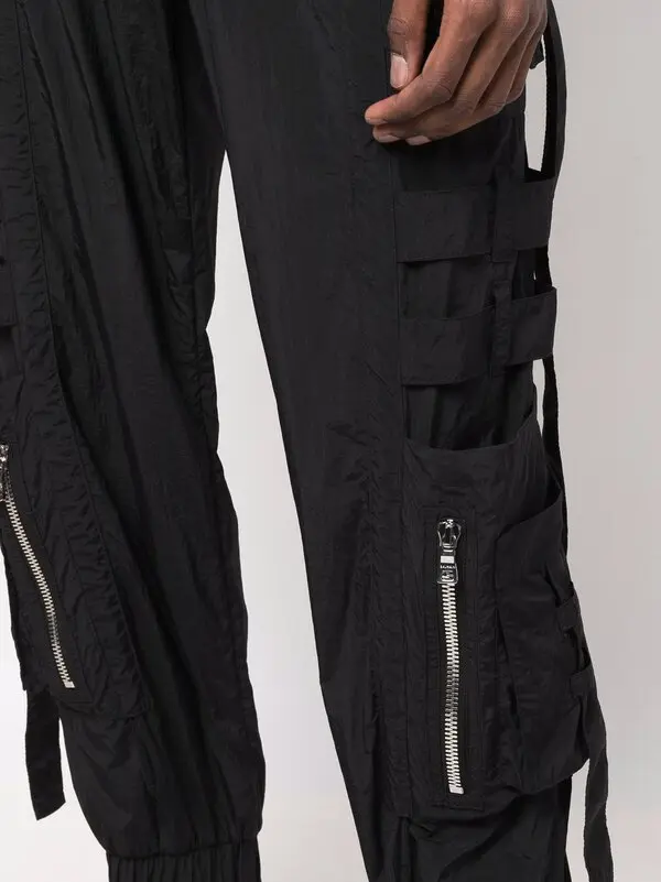 Balmain Zipped-pocket Shell Joggers