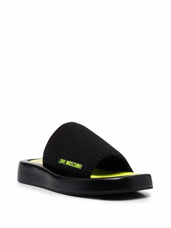 Moschino Logo-print Open-toe Slides