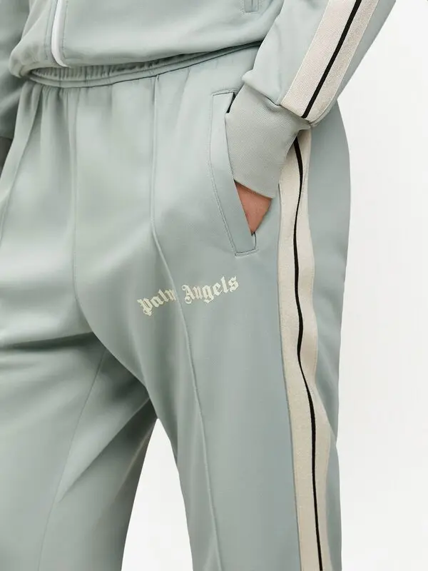Palm Angels Logo-print Track Pants - Green