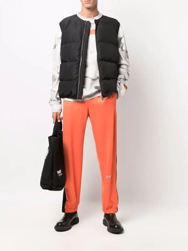 Heron Preston Logo-tape Padded Gilet